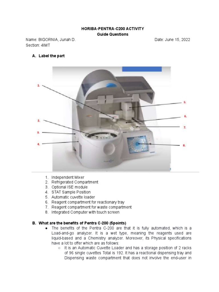 An Overview of the Horiba Pentra C200 Analyzer: Components, Benefits ...