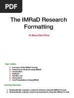 Imrad Rubric Latest.doc 2 | PDF | Methodology | Data