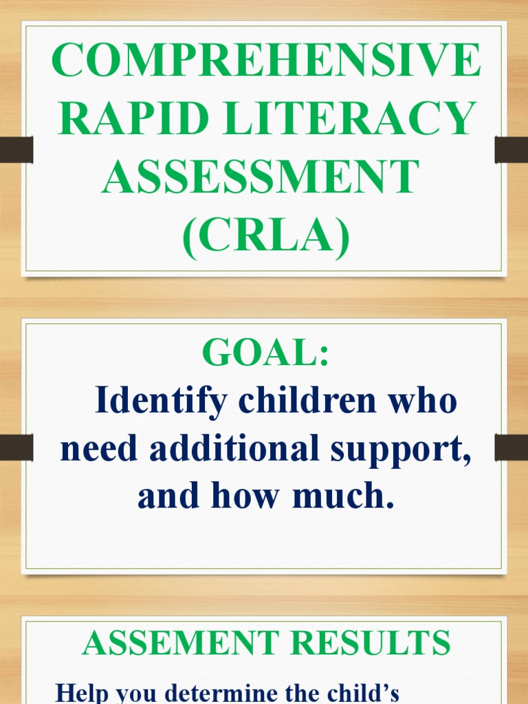 CRLA Assessment Tool for Grades 1-3 | PDF | Teaching Methods ...