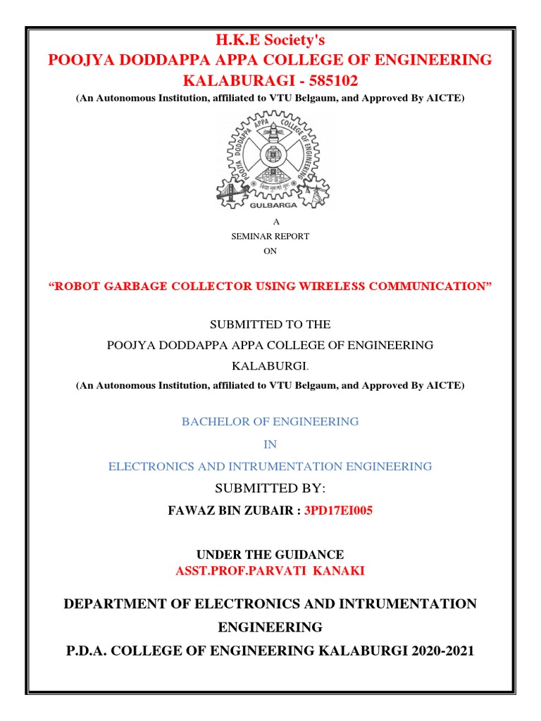 H.K.E Society's Poojya Doddappa Appa College of Engineering KALABURAGI ...