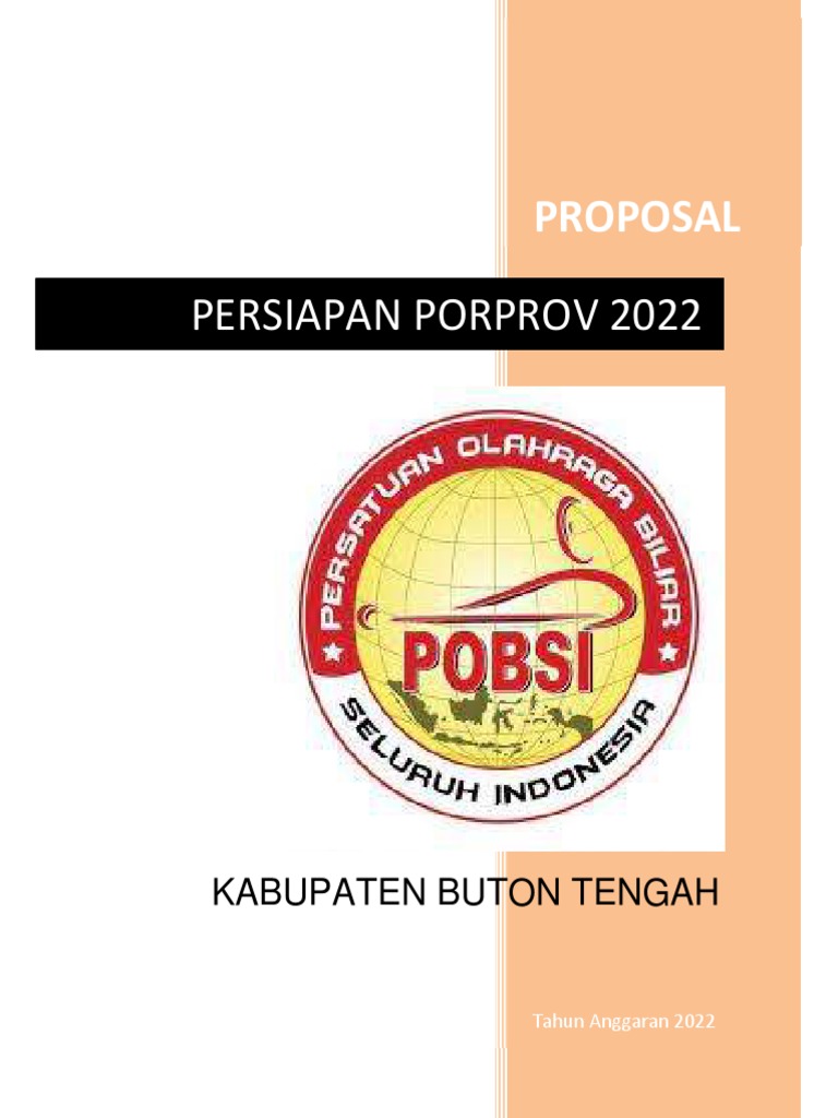 Proposal Porprov Ok Siap | PDF
