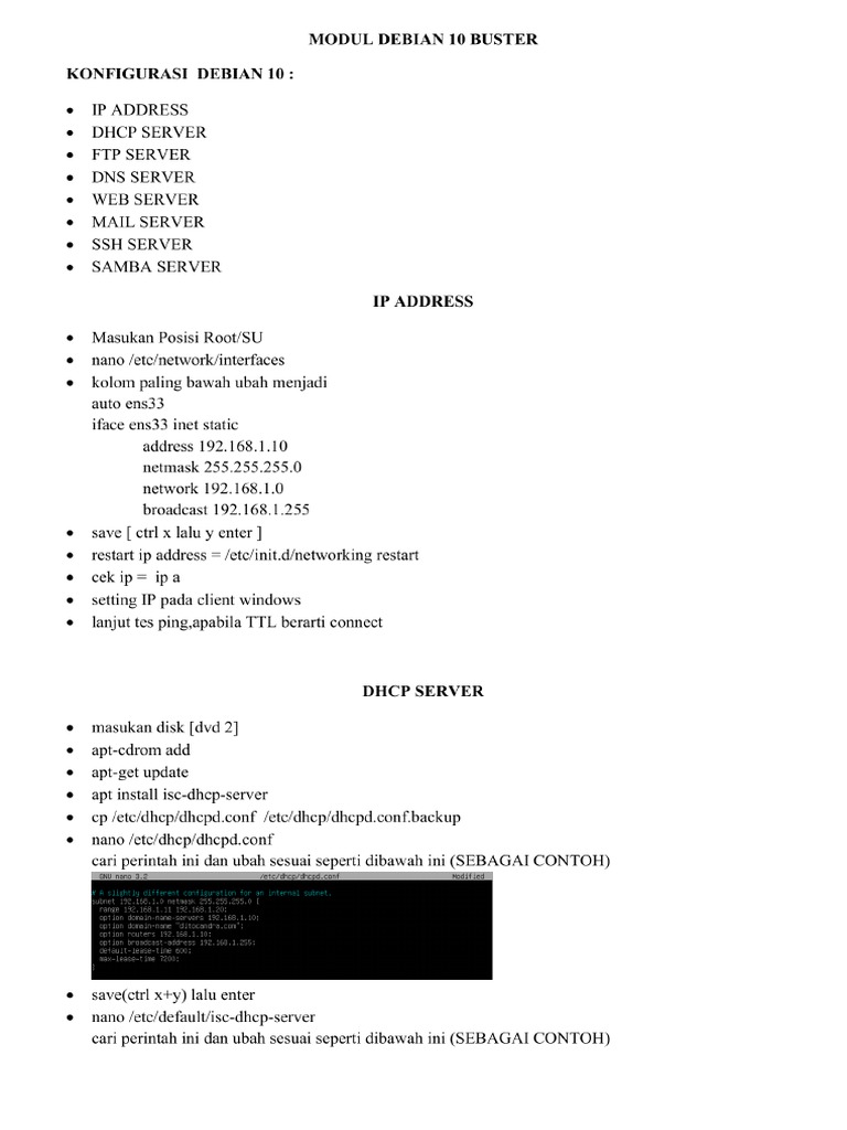 Modul Debian 10 | PDF