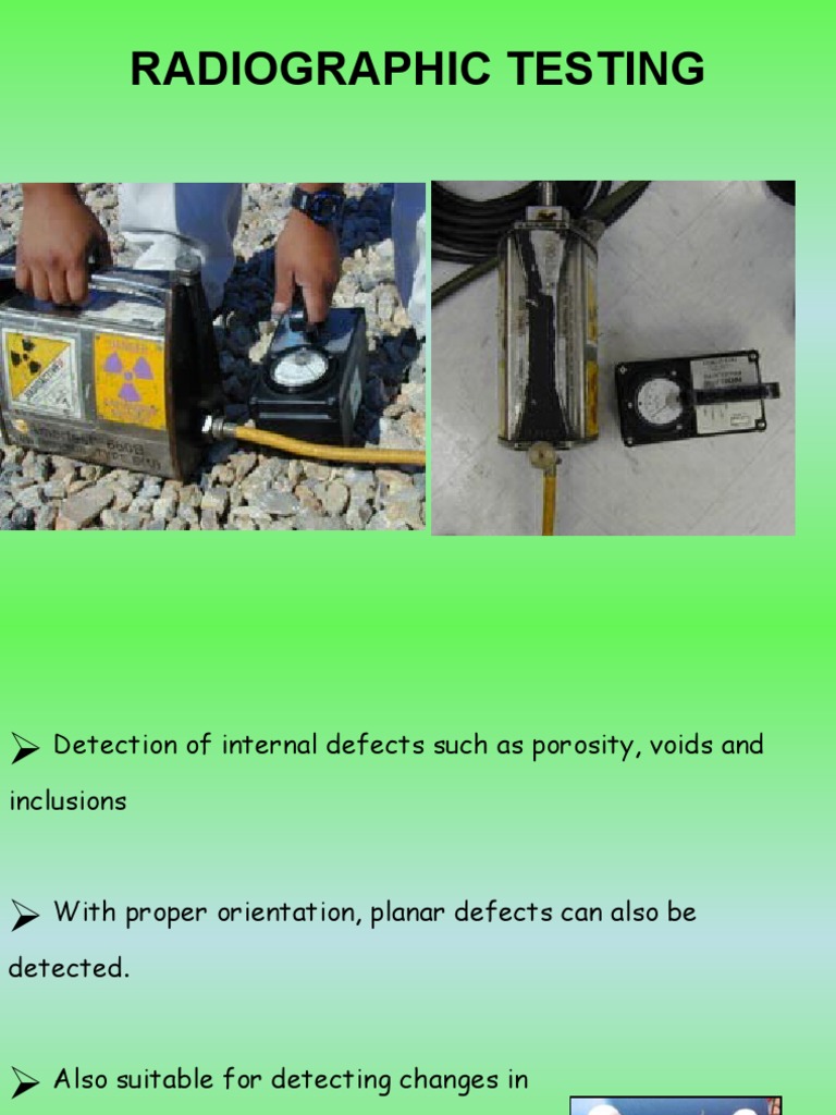 NDT Radiographic Testing | PDF | Radioactive Decay | Gamma Ray