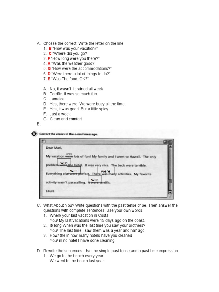 Simple Past Tense | PDF