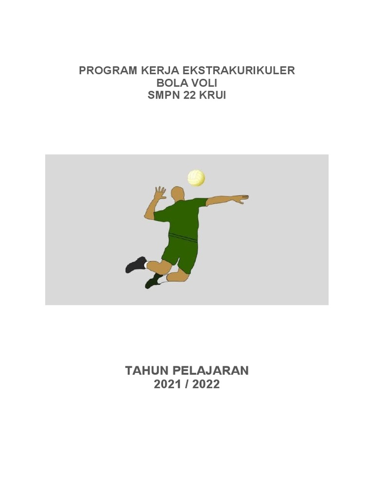 Program Kerja Dan Laporan Ekskul Bola Voli | PDF