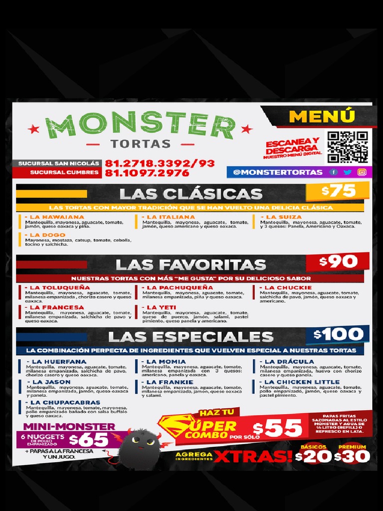 Monster Menu | PDF