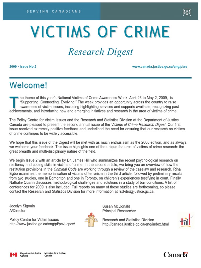 Victims of Crime | PDF | Psychological Resilience | Prosecutor