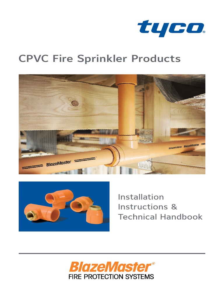 CPVC Fire Sprinkler Products: Installation Instructions & Technical ...