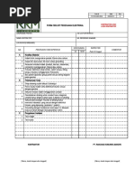 Form Ceklis Inspeksi Electrical | PDF