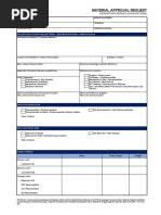 Form Persetujuan Material Lembar Approval | PDF