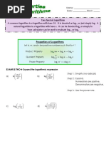 Unit 3 Review Logarithms | PDF | Logarithm | Function (Mathematics)