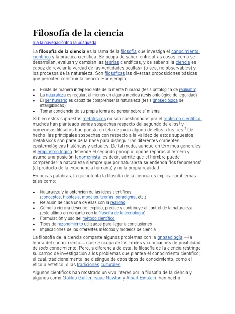 Filosofía De La Ciencia Ejemplos – BYOFB