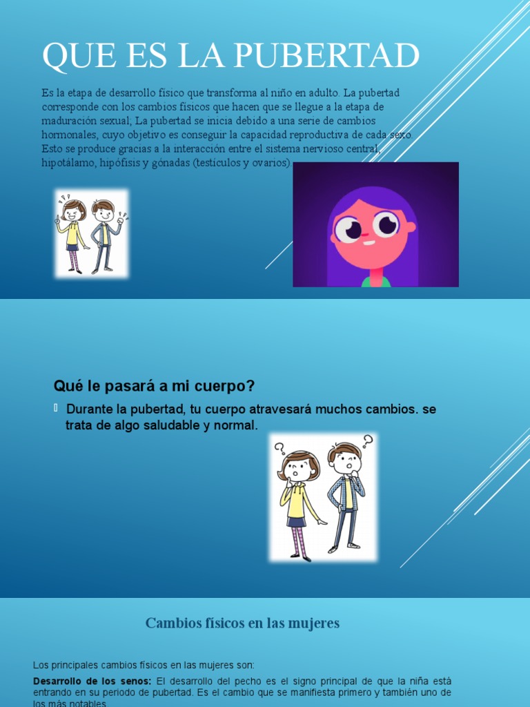 Que Es La Pubertad | PDF | Pubertad | Menstruación