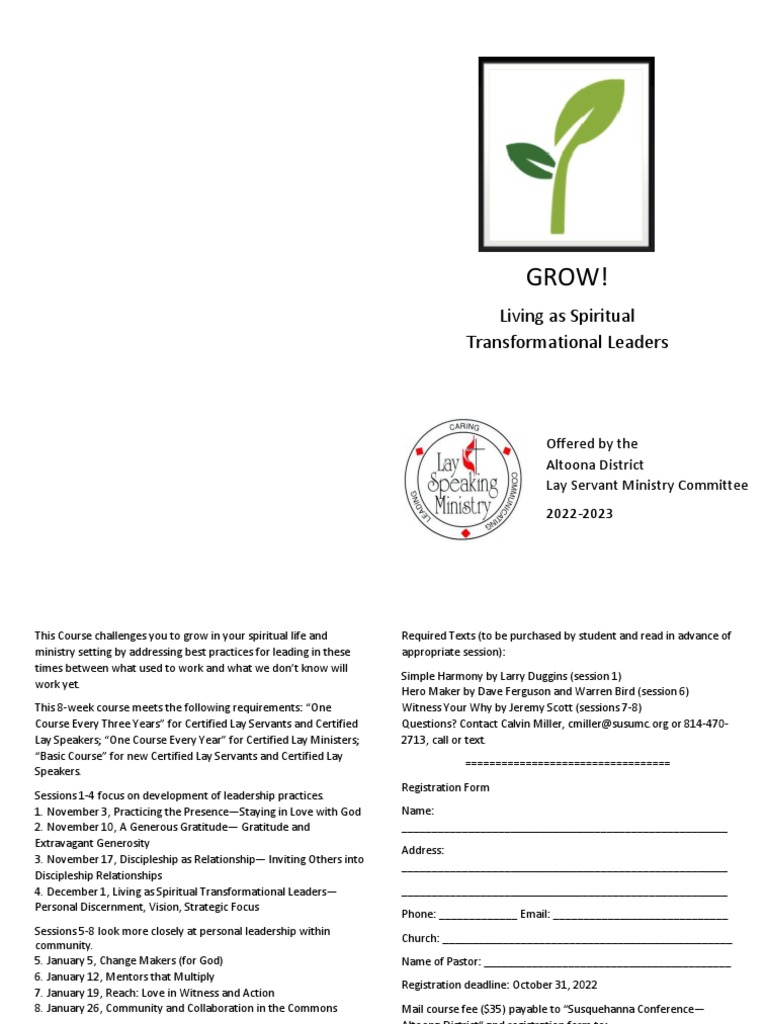 Grow Registration Form 2022-2023 | PDF | Career & Growth