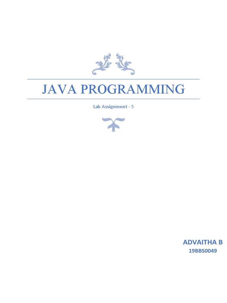 Java Lab5 | PDF | Anonymous Function | Java (Programming Language)