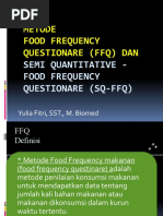 Analisis Data SQ-FFQ | PDF