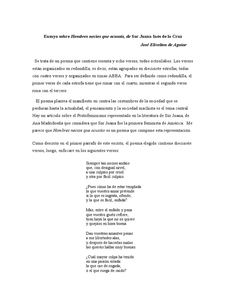 Escrito Sobre Hombres Necios. | PDF | Retórica