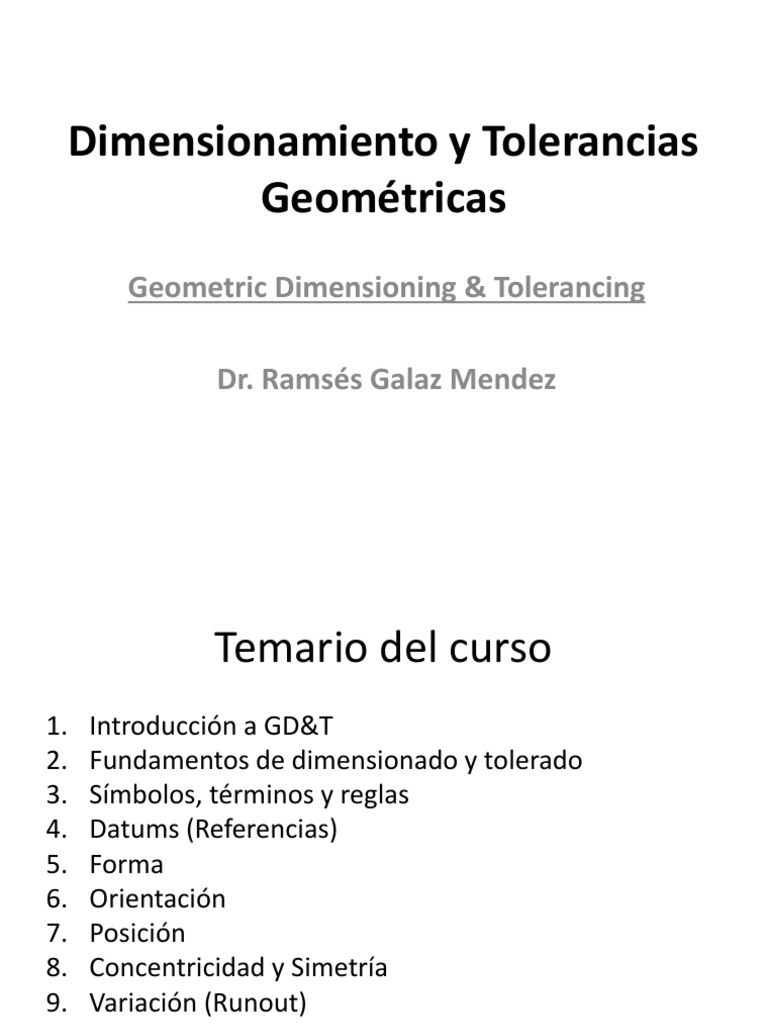 Curso de GD&T: Concentricidad y Tolerancias | PDF | Tolerancia de ...