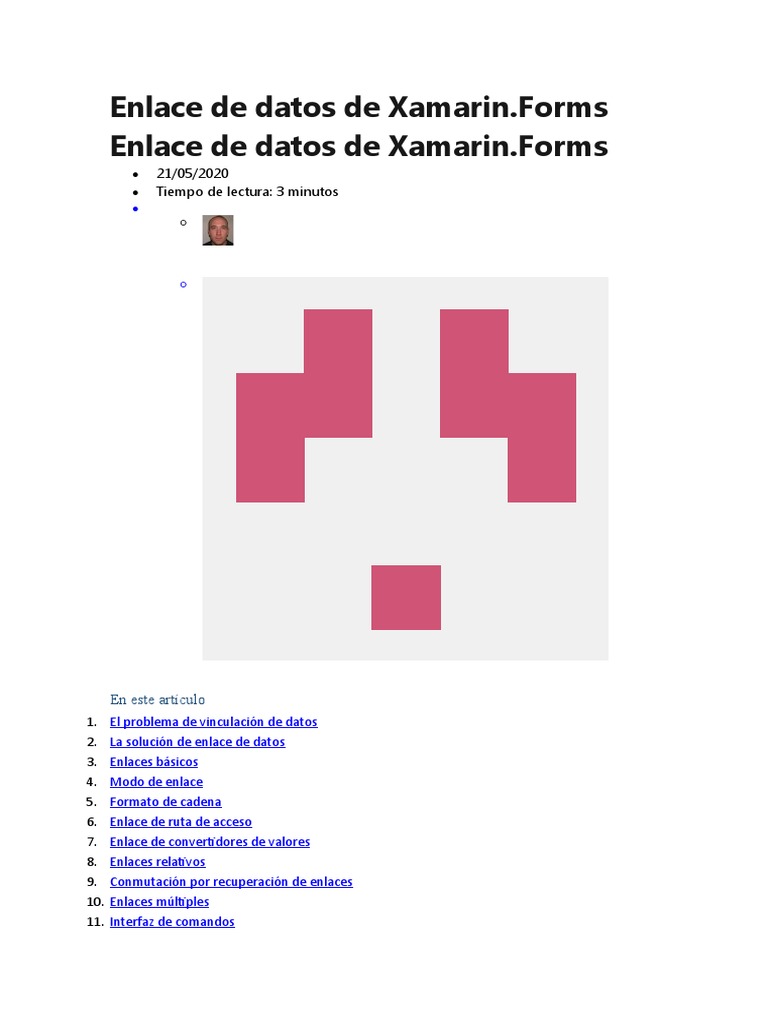 Enlace de Datos de Xamarin | PDF | Programa de computadora | Programación