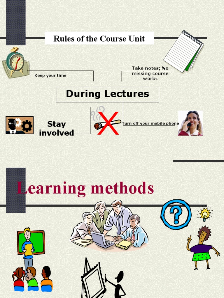 Rules of The Course Unit: During Lectures | Download Free PDF ...
