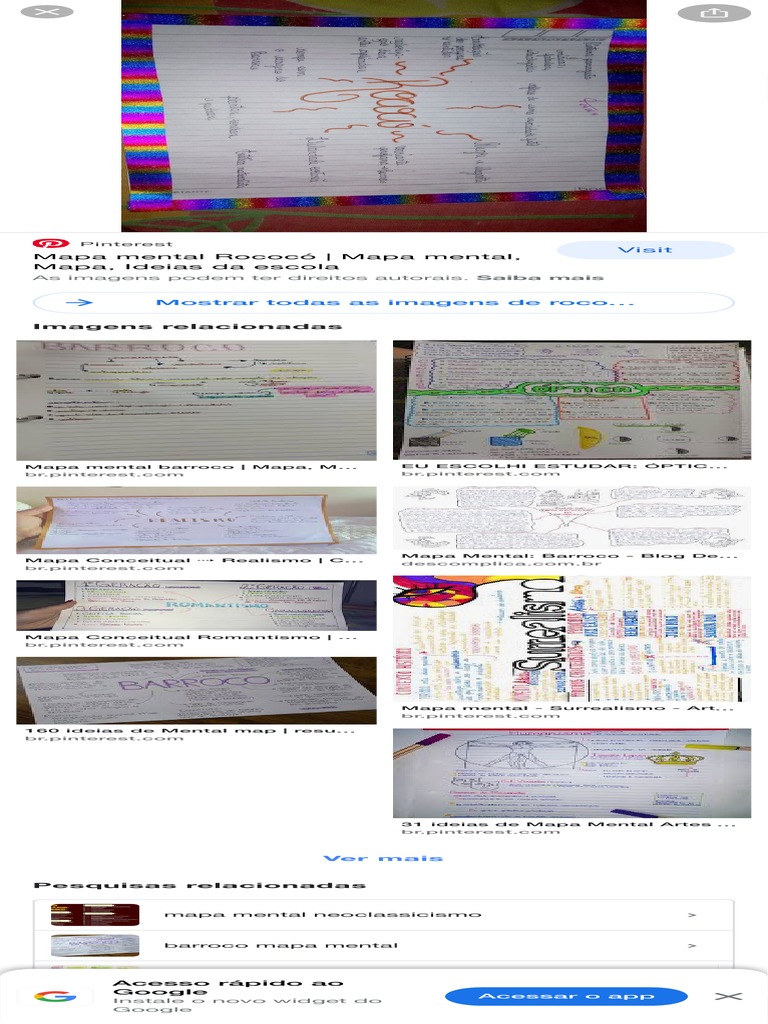 Rococó Mapa Mental - Pesquisa Google | PDF | Barroco | As artes