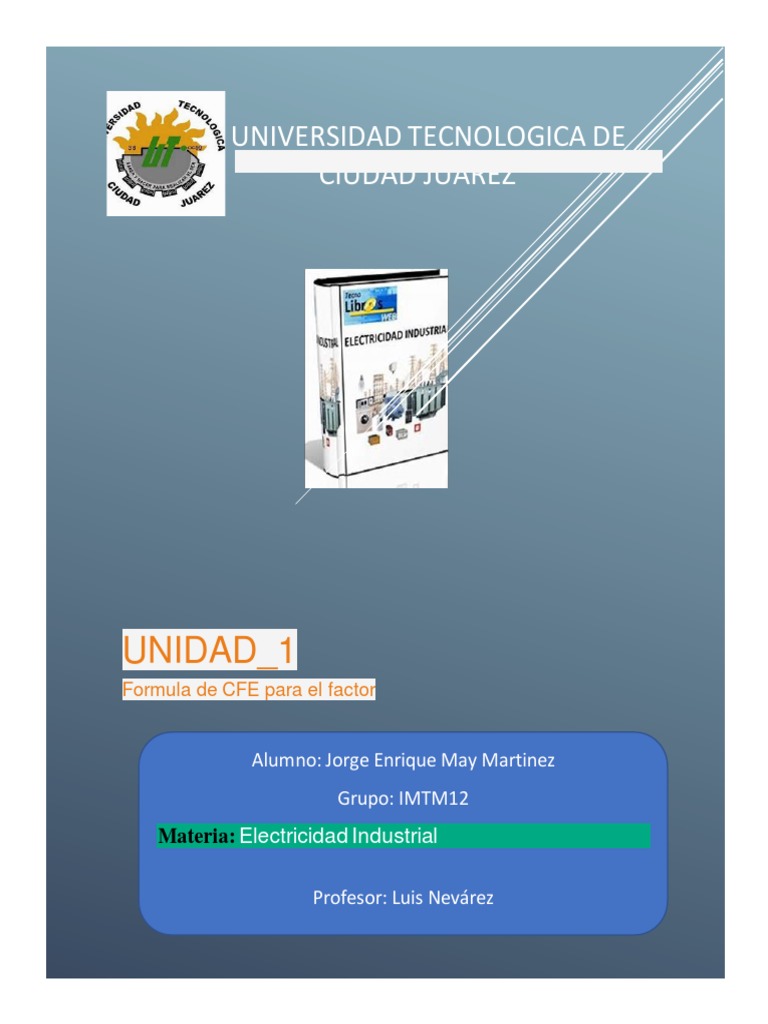 Formula de CFE para El Factor | PDF | Energia electrica | Ingenieria ...