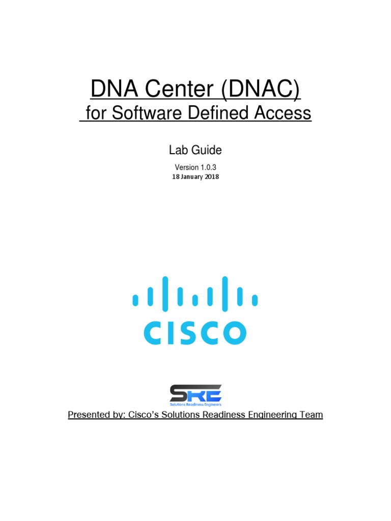 DNA Center For SDA Lab Guide v1.0.3 - (Final) | PDF | Computer Network | Router (Computing)