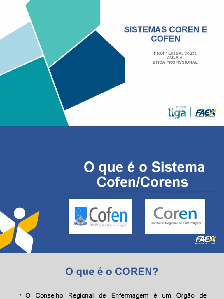 Aula 5 - SISTEMAS COREN E COFEN | PDF | Enfermagem | Sindicato