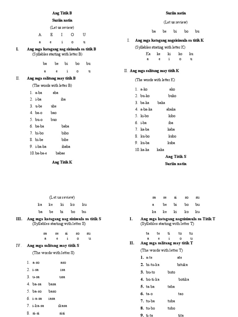 Ang Titik B | PDF