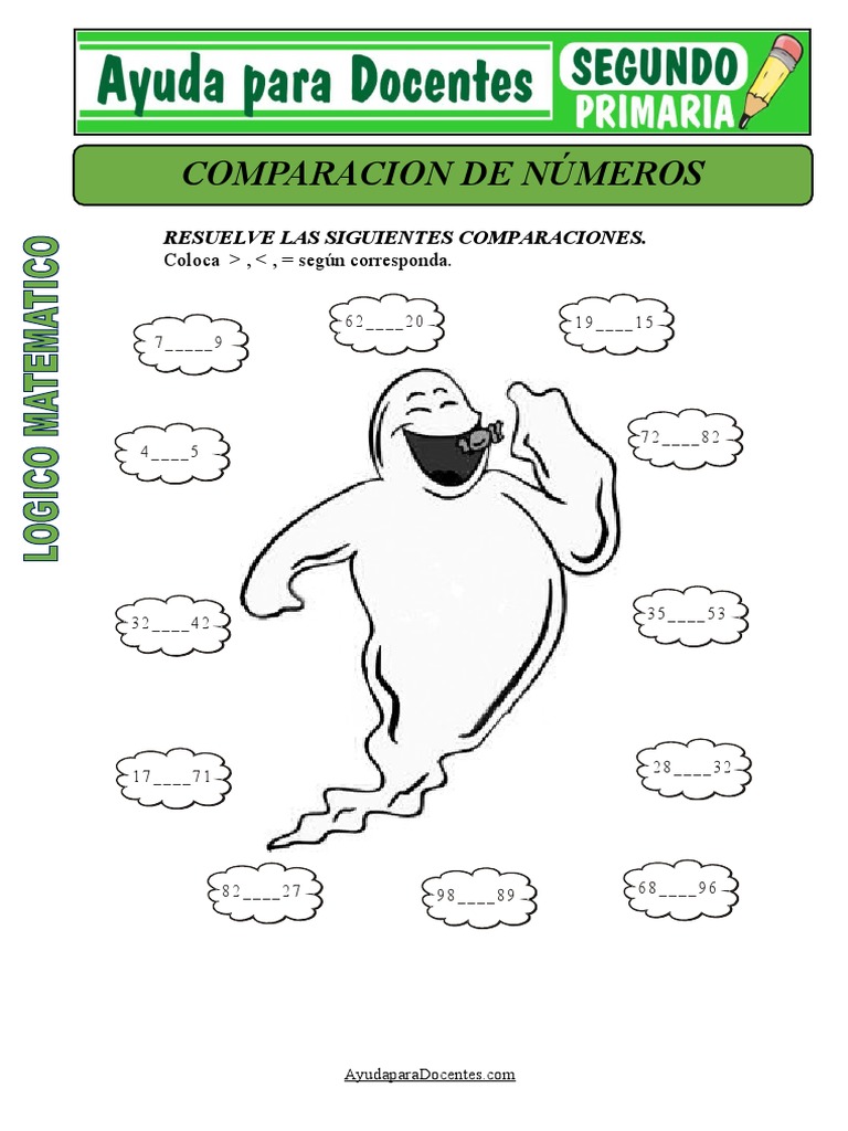 Comparación de Números para 2° Grado | PDF