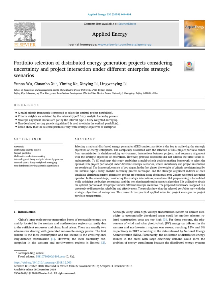 Applied Energy: Sciencedirect | PDF | Photovoltaics | Distributed ...