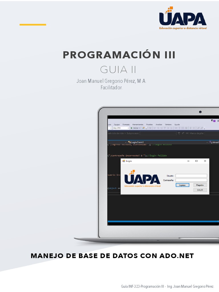 Guia III Manejo de Base de Datos Con | PDF | Servidor SQL de Microsoft | Active X Data Objects