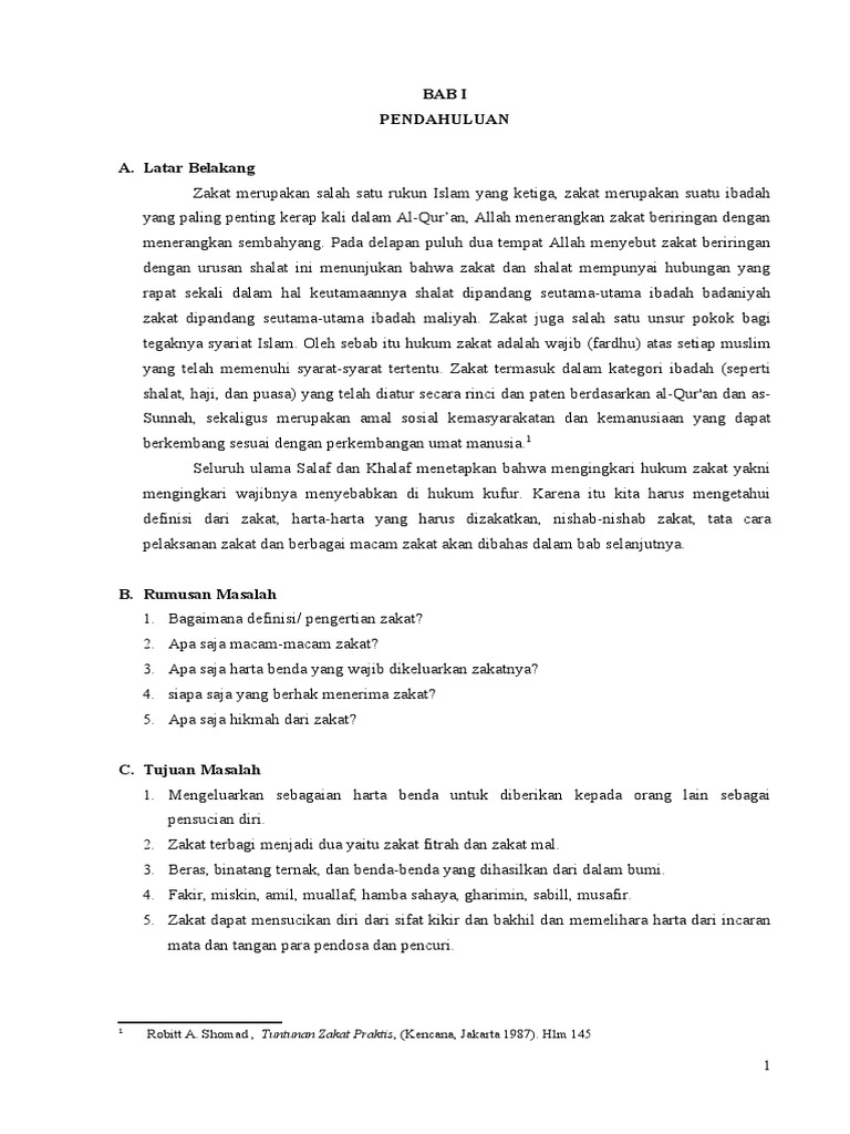Makalah Zakat Fitrah Dan Zakat Mal | PDF