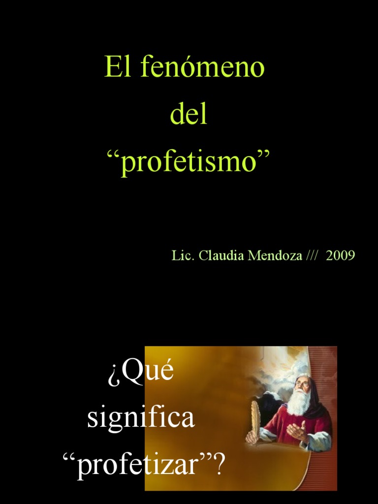El Fenómeno Profético | PDF | Evangelio de Mateo | Profecía