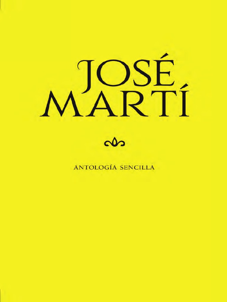 Versos sencillos de José Martí | PDF | Cuba