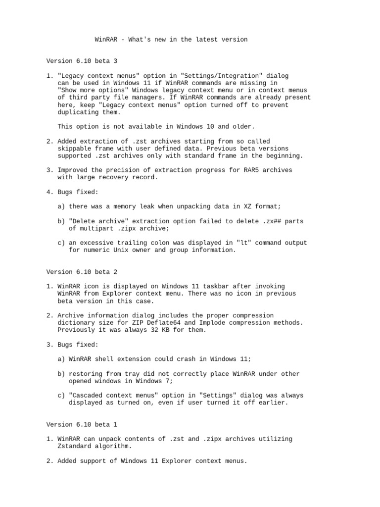 Winrar Readme | PDF | Zip (File Format) | Computer File