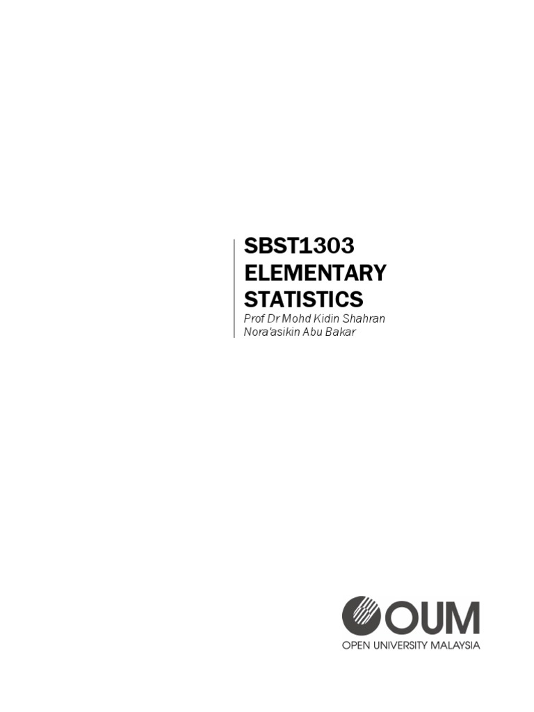 SBST1303 Elementary Statistics | PDF | Probability Distribution ...