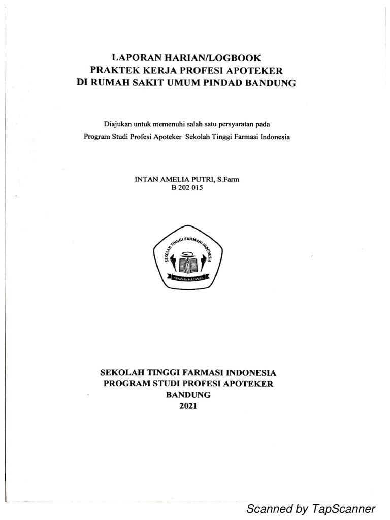Laporan Logbook Pkpa Di Rs Umum Pindad Bandung | PDF