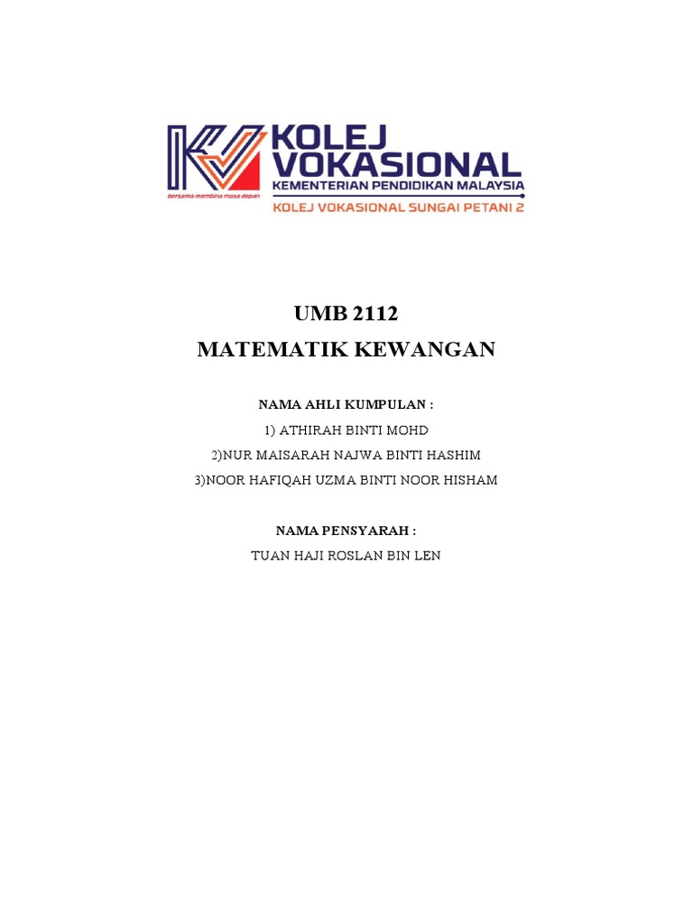 PB Tugasan Math | PDF