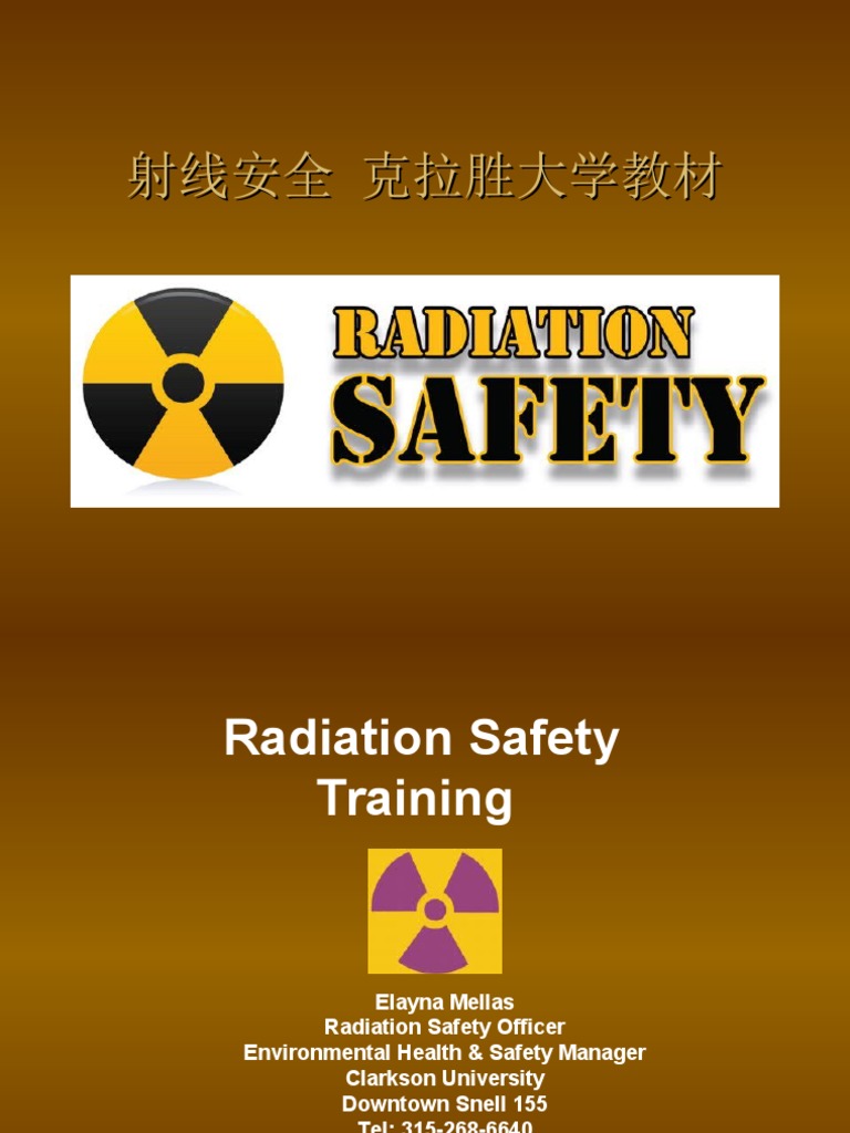 Radiation Safety Training Manual | PDF | Ionizing Radiation ...