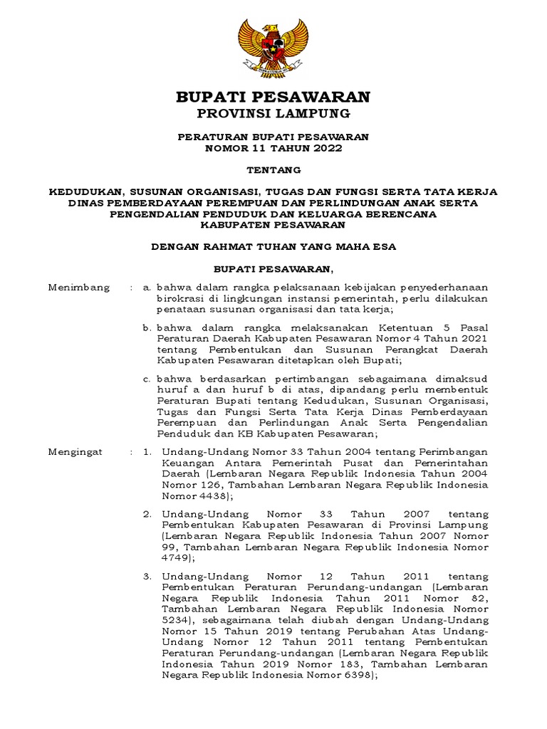 Dinas PPPA Dan PPKB | PDF