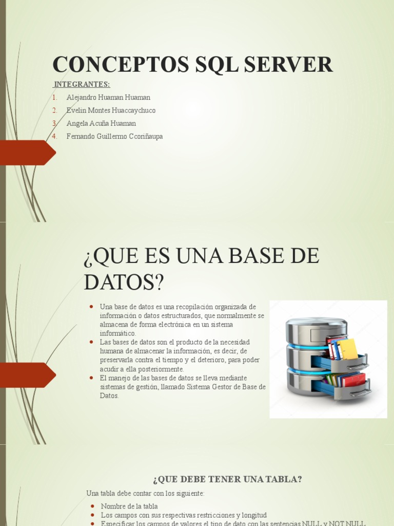 Cómo Crear Una BD en SQL SERVER | PDF | Bases de datos | SQL