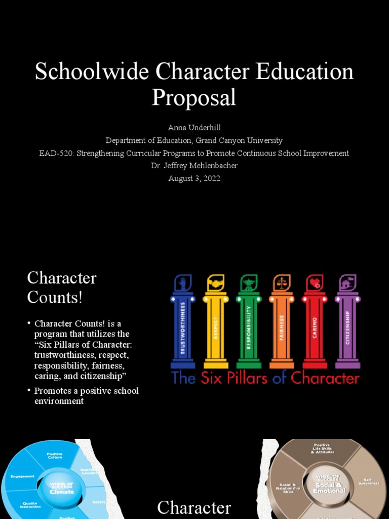 Schoolwide Character Education Proposal | PDF | Cognition | Behavior ...