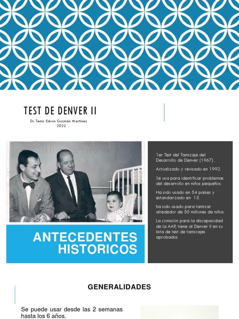 Test de Denver II: Evaluación del Desarrollo | PDF | Sicología | Cognición