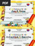 Eccd Checklist Card Template | PDF | Child Development | Behavioural ...