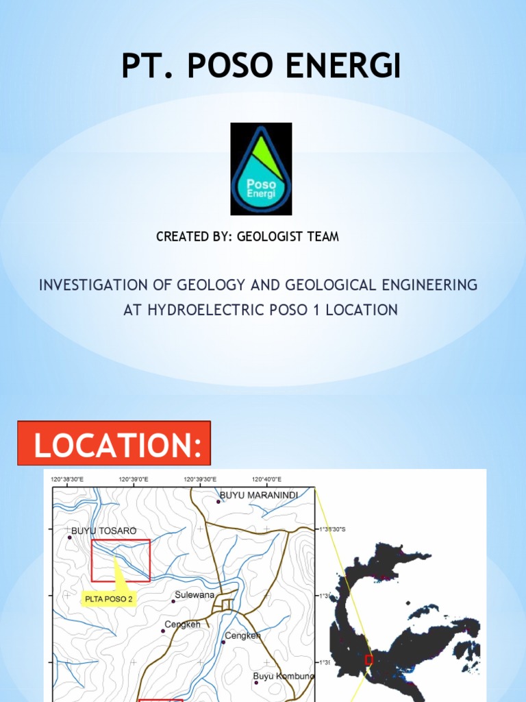 Pt. Poso Energi: Investigation of Geology and Geological Engineering at ...