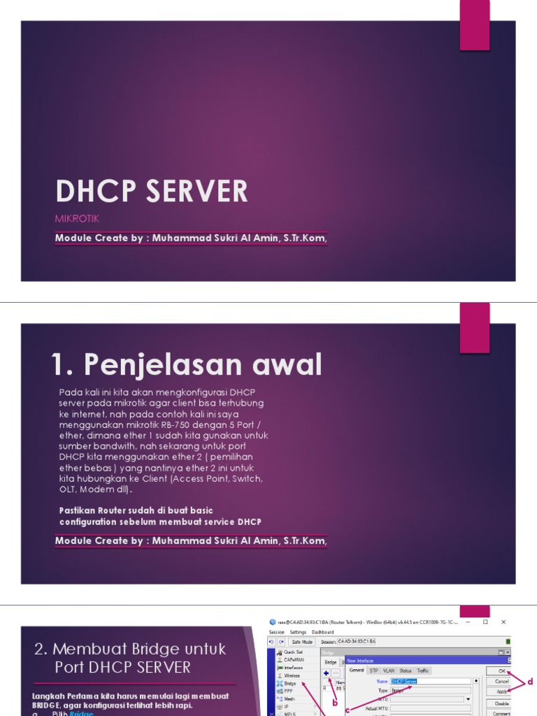Tahap 2 DHCP SERVER | PDF | Bisnis | Komputer