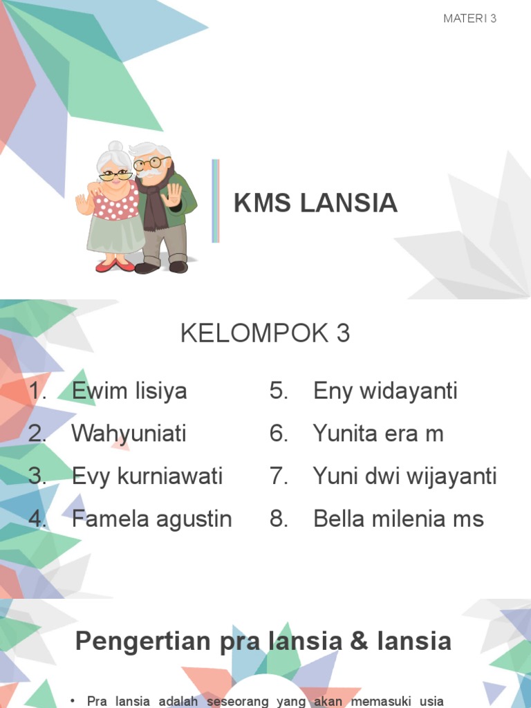 Kms Lansia | PDF