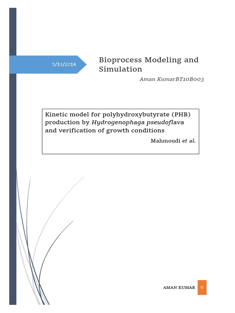 Bioprocess Modeling and Simulation | PDF | Enzyme Kinetics
