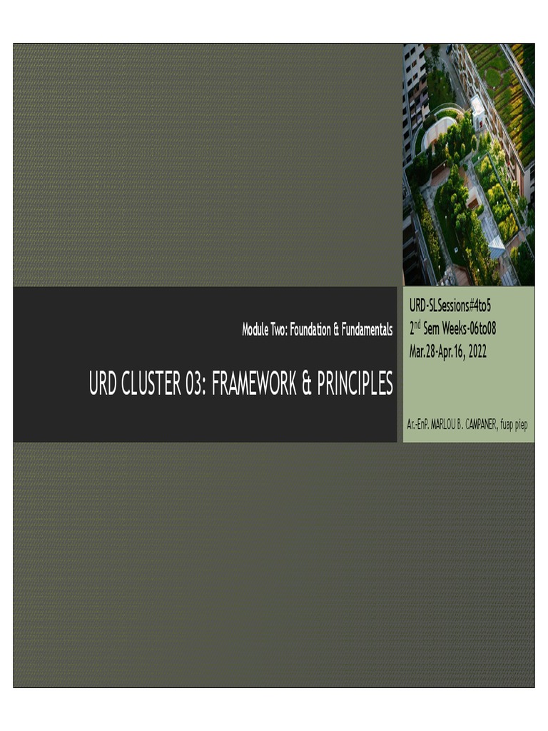 URD CLUSTER 03 Mini Lectures 2021 2022 EnPArkimarl | PDF | Urban Design ...